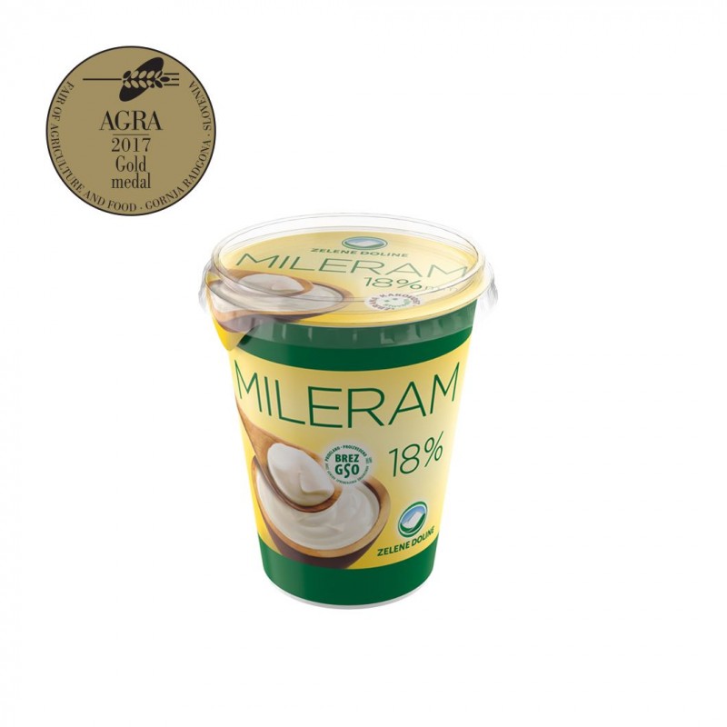 Vrhnje Mileram 18%mm250g